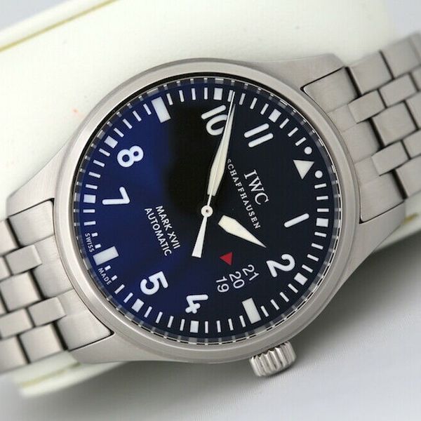 IwC Pilot Mark 17 (XVII) Automatic Watch - Steel Bracelet - IW326504 ...