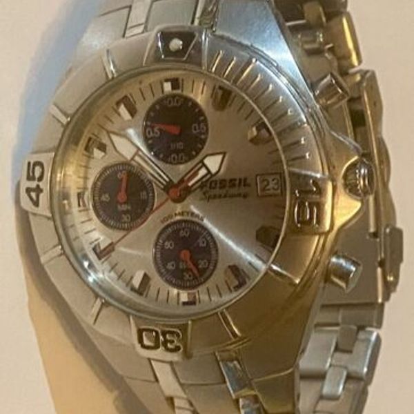 Fossil Blue Speedway SS Mens Chronograph Watch Runs CH-2356 ...