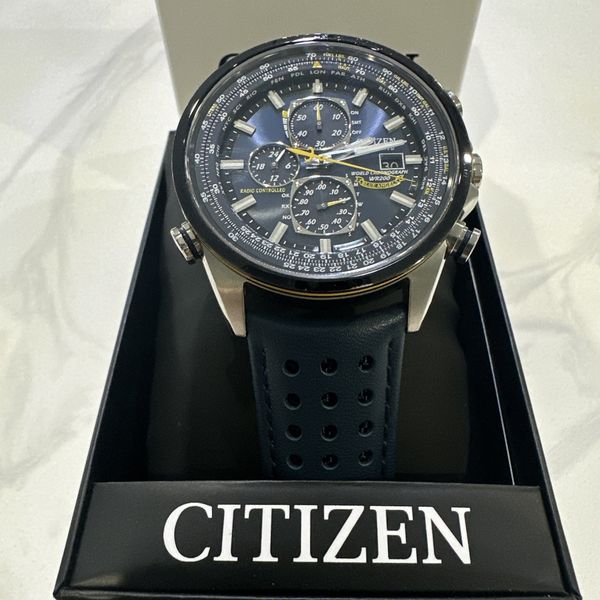 NEW Citizen Eco-Drive Blue Angels Mens Chronograph Men's Watch H800 ...