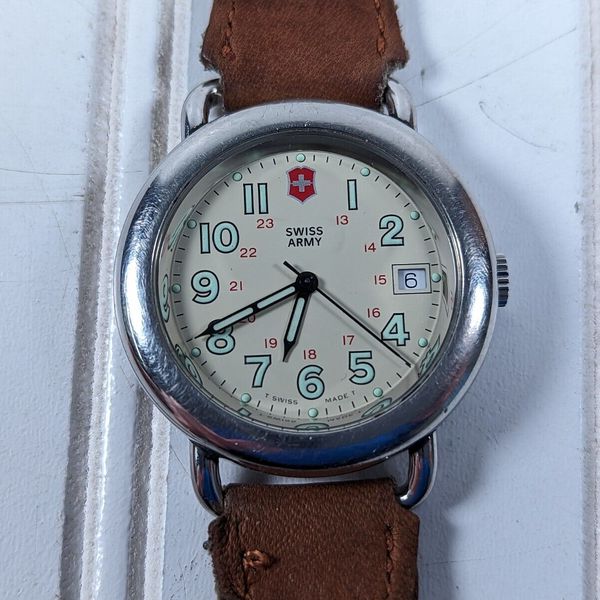 Victorinox Swiss Army Mens Cavalry Military Quartz Watch Needs Battery ...