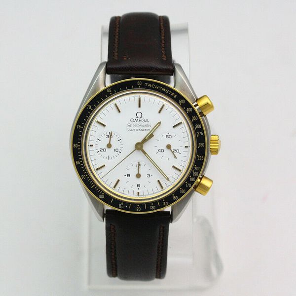 Stainless Steel & 18K Gold OMEGA Speedmaster Automatic Reduced 3310.20. ...