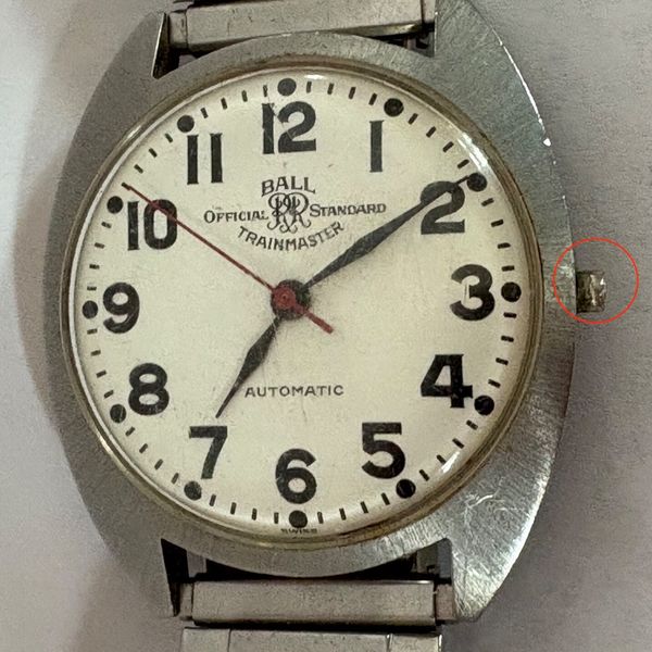 BALL OFFICIAL STANDARD TRAINMASTER WATCH stainless steel case ...