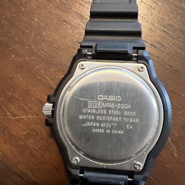 Casio 5125 MRW-200H Men's Quartz Analog Watch, Black Dial | WatchCharts ...