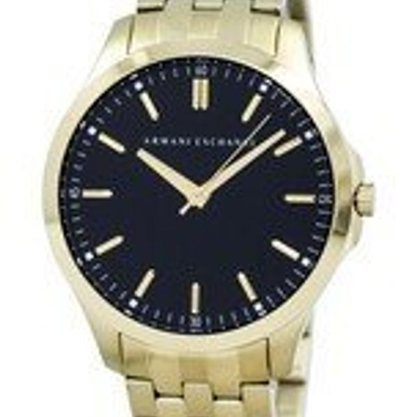 FS: Armani Exchange Quartz Black Dial Gold Tone Stainless Steel AX2145 ...