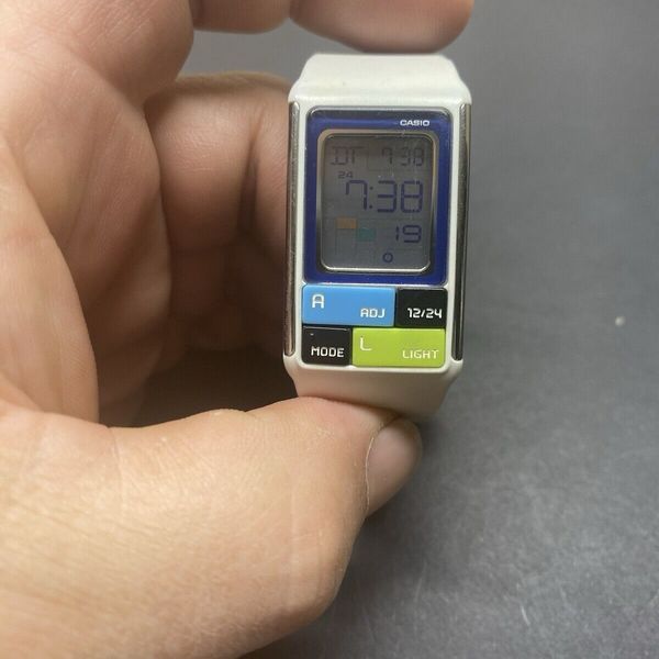 Orologio CASIO Poptone LDF-50 Quarzo Digitale Bianco Futuristico ...