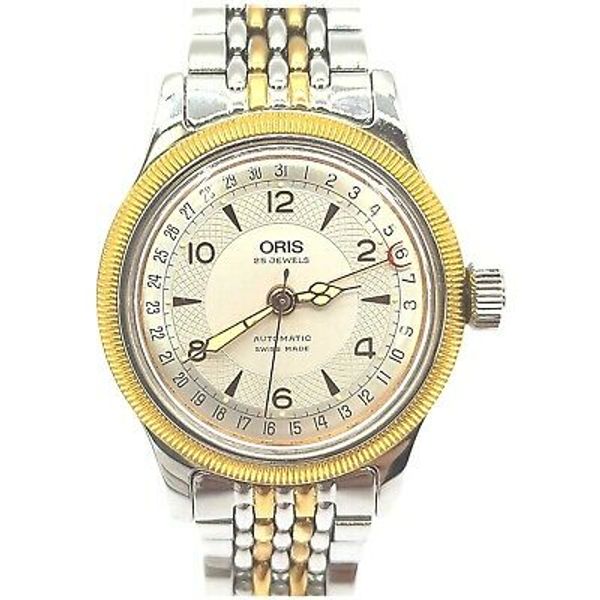 Oris Watch 7463B Big crown pointer date operates normally 1907198 ...