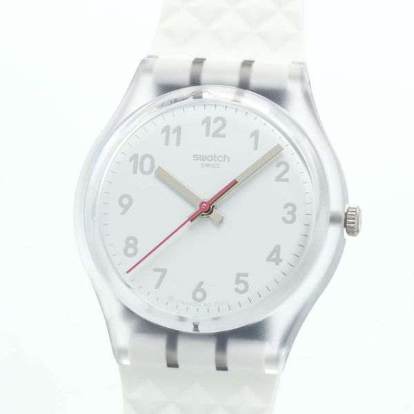 Swatch [SWATCH] White Nell GE286 Boys White Plastic Watch Clock ...