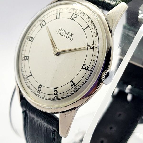 Vintage Rolex Marconi Silvered Dial with Black Numerals | WatchCharts ...