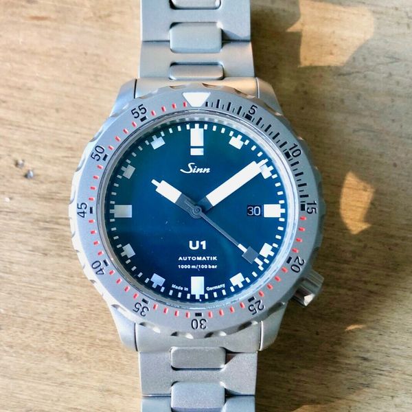 Sinn U1 - Blue Dial - Box and Papers - Excellent Condition | WatchCharts Marketplace