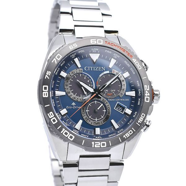 Citizen Land Promaster World Time Chronograph Sapphire Crystal Watch ...