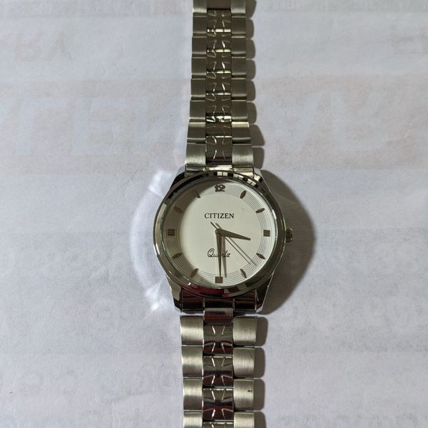 citizen quartz mens watch Silver Color Made in Japan | WatchCharts ...