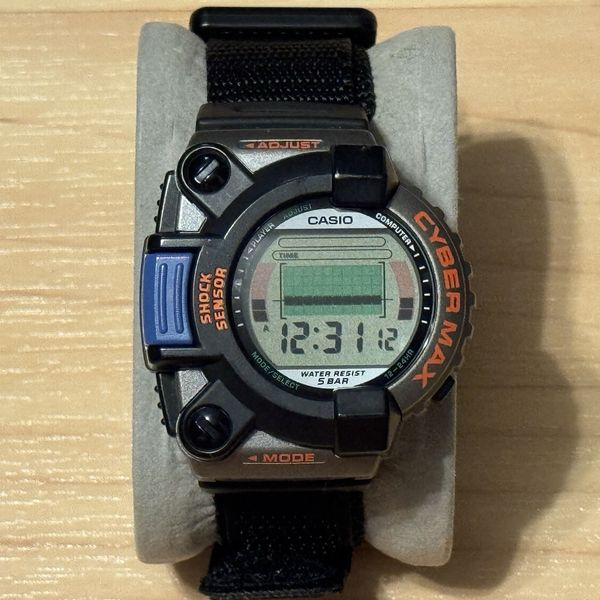 Casio Cyber Max JG-300 Punch Force Game Rare Vintage Cybermax Digital ...