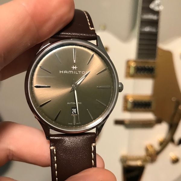 [WTS] Hamilton Jazzmaster Thinline Auto, Olive dial | WatchCharts ...