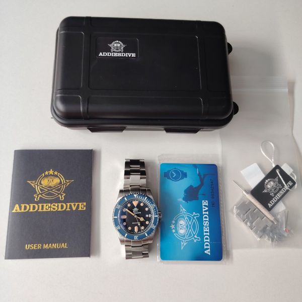 Addiesdive AD2051 Dive Watch - Blue Bezel | WatchCharts Marketplace