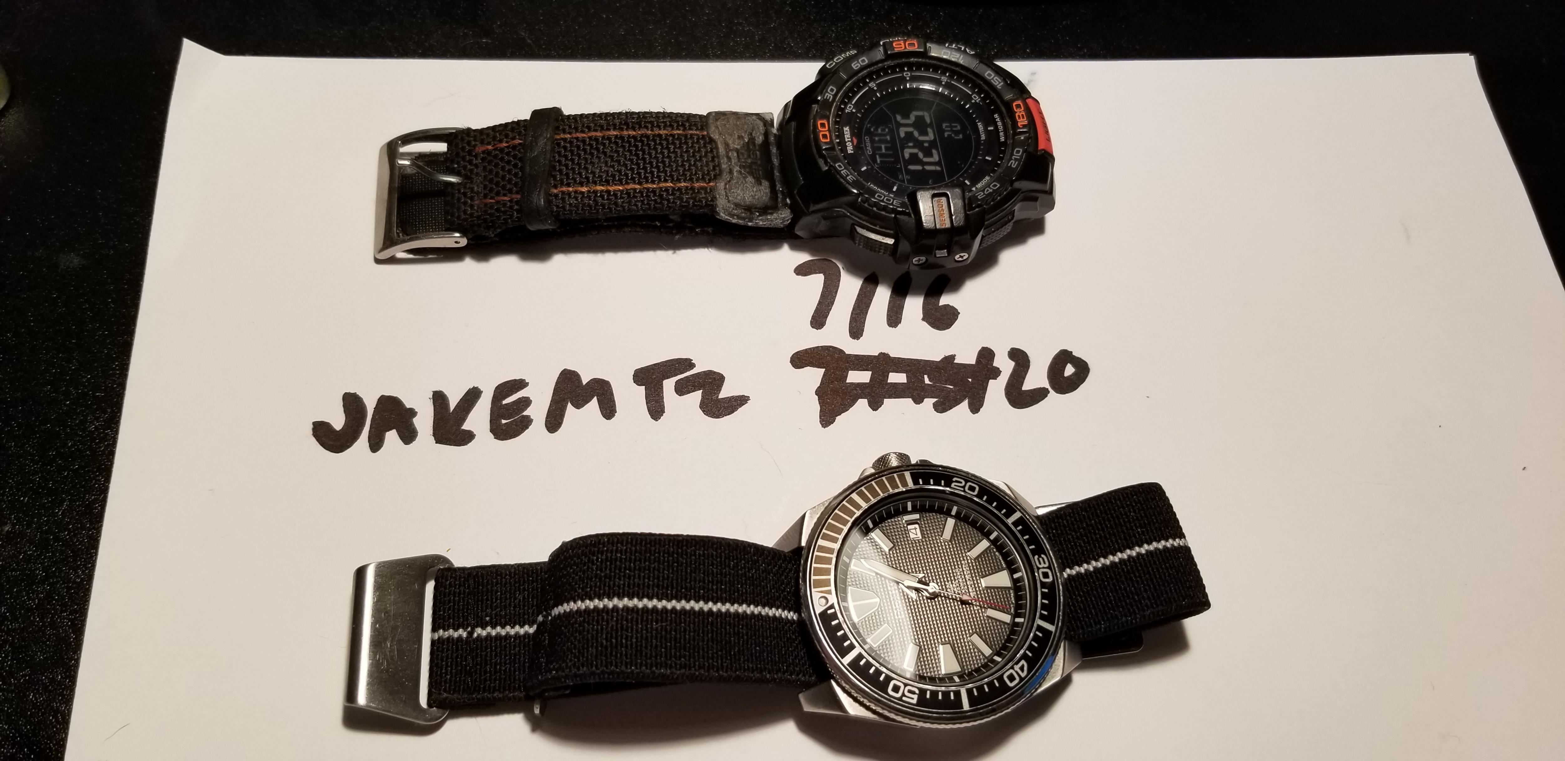 [WTS] Seiko samurai and casio pro trek cheap! | WatchCharts