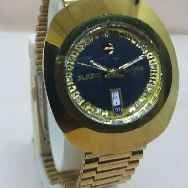 VINTAGE MENS RADO DIASTAR AUTOMATIC DAY/DATE WRIST WATCH SWISS MADE BLACK DIAL | WatchCharts ...