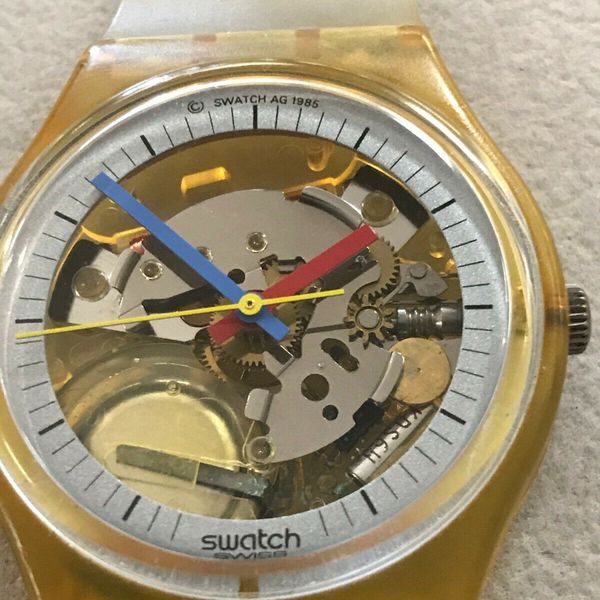 Swatch WATCH 1985 JELLY FISH RARE 1ST GK100 ORIGINAL Working New ...