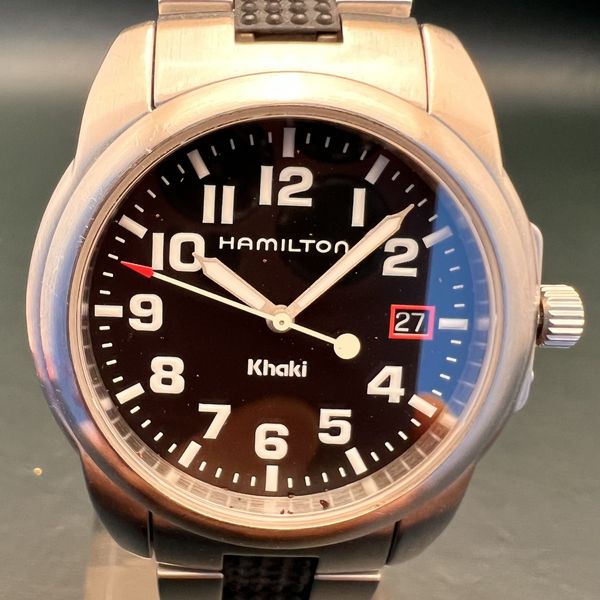 Hamilton Khaki 6309 Quartz 38mm Stainless Steel Bracelet Watch - No ...