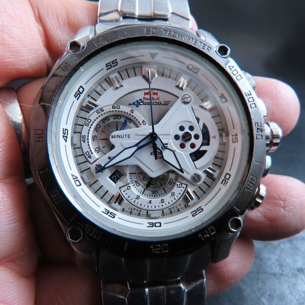 EF-550 Casio Edifice Red Bull Racing Chronograph Quartz Men Watch ...