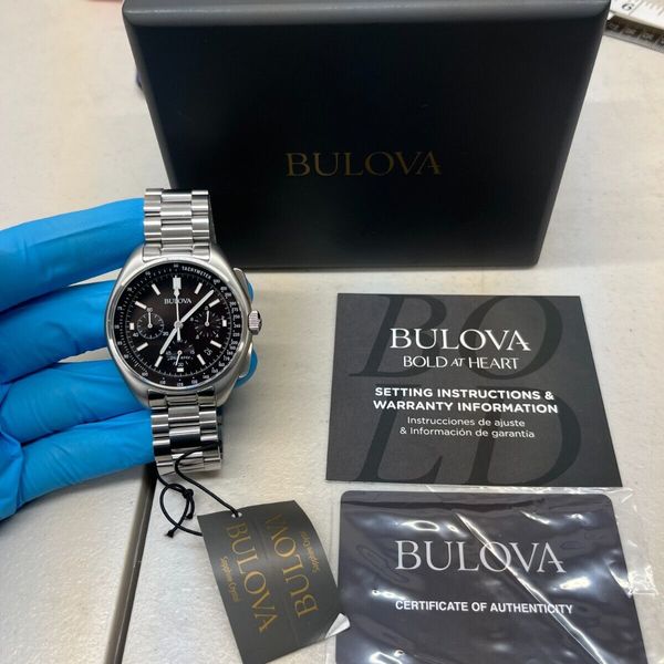 Bulova Lunar Pilot "Moon Watch" 96B258 Quartz Watch Commemorating ...
