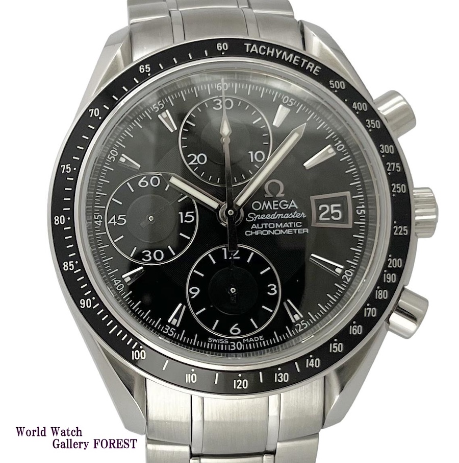 OMEGA Omega Speedmaster Date 3210.50 used men's watch SS chronograph ...