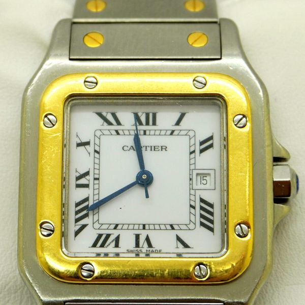 Cartier Santos Carree Automatic 29mm Two Tone Ref 2961 Watch ...