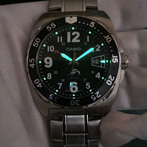 Casio Marlin MDV 104 Quartz 200M Dive Watch with Date | WatchCharts ...