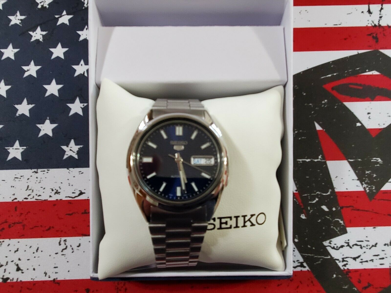 Seiko 5 Sports Blue Men's Watch - SNXS77 new in box, tag removed ...