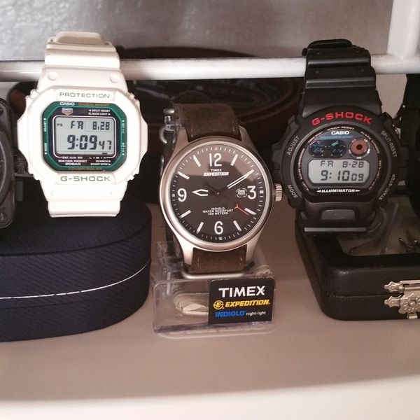 Affordables: Casio G-shock (x3), TAU International, Timex Expedition ...