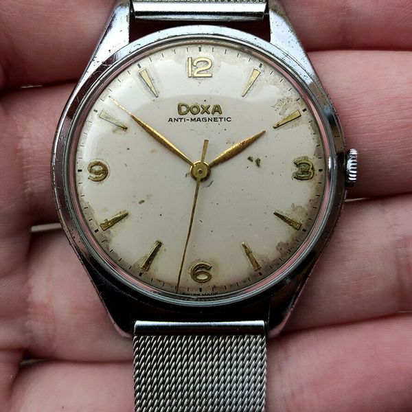 VINTAGE DOXA JUMBO OVERSIZE MENS WATCH MANUAL cal. 13-138 | WatchCharts