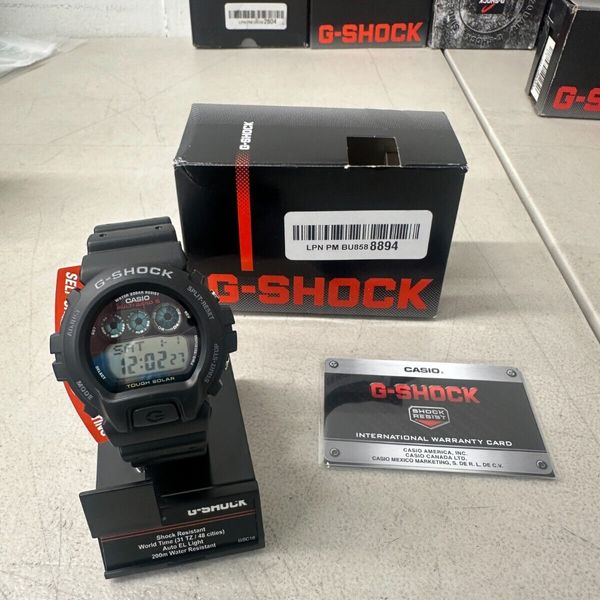 Casio G-Shock Men's Tough Solar Atomic Black Resin Band 50mm Watch ...