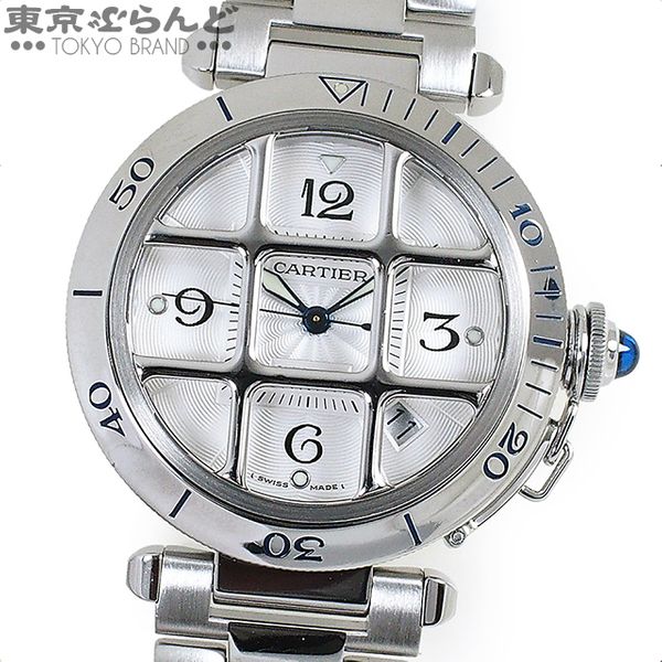 [Returnable] Cartier Pasha de Cartier 38mm grid watch watch men's self ...