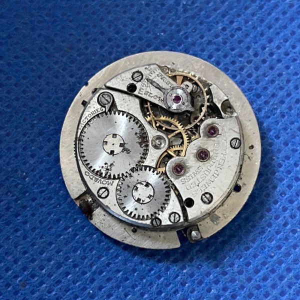 Vintage MOVADO cal 470 movement spares & triple date Jumbo Dial 33,2mm ...