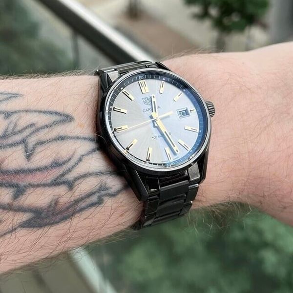 TAG Heuer Carerra Calibre 5 - Very Rare PVD Black | WatchCharts Marketplace