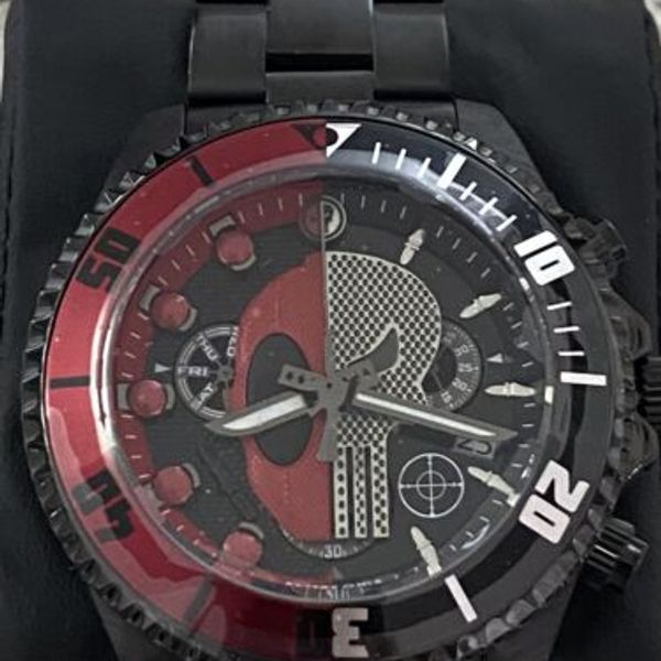 NEW Limited Edition Invicta Watch Swiss Marvel Deadpool Punisher (Model ...