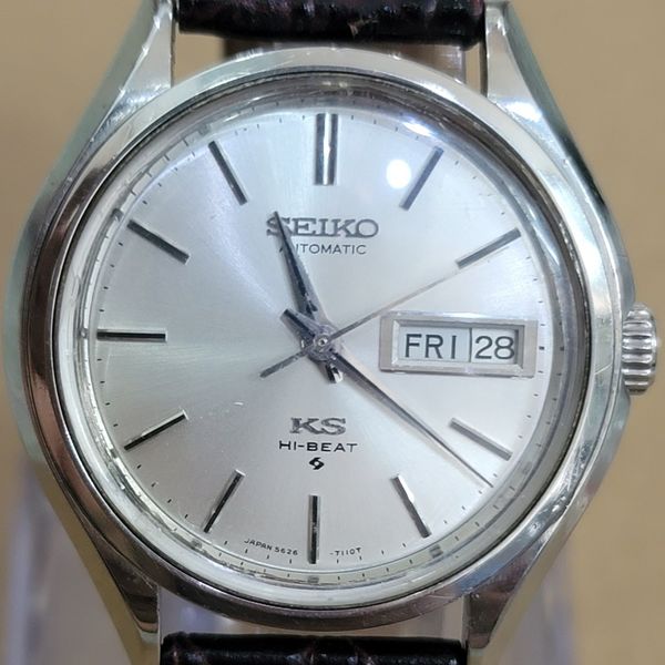 1972S VINTAGE KING SEIKO KS 5626 HI BEAT 28800BPH AUTOMATIC 25J SS MENS WATCH | WatchCharts ...