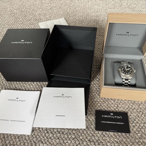 Hamilton Field Khaki Expedition Auto 41mm Black Dial - H70315130 ...