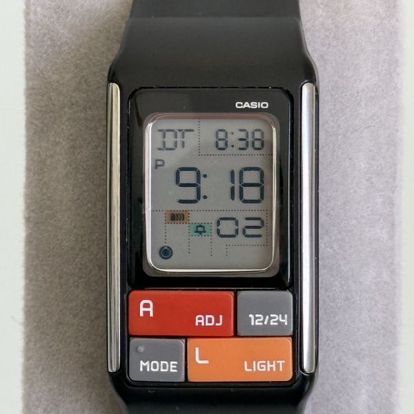 Casio POPTONE Ladies Digital Black Rubber Watch LDF-50 1D Rare Module ...