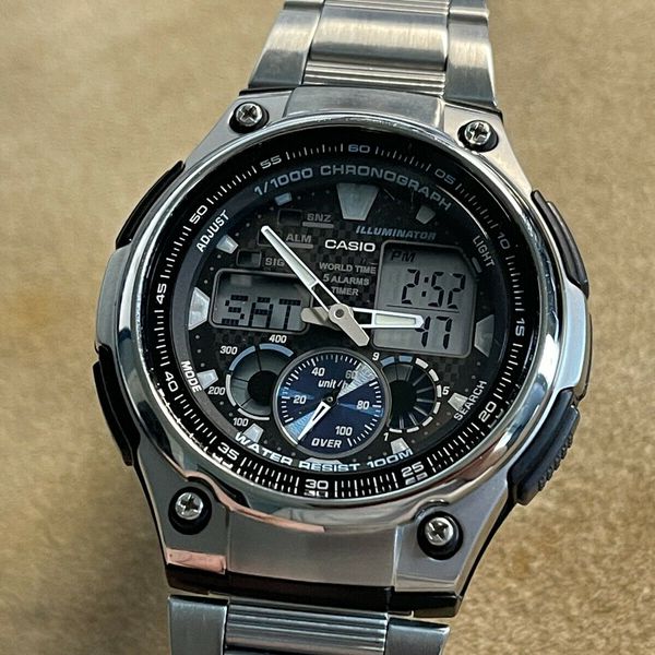 Casio AQ-190W Mens Analog Digital Watch Excellent | WatchCharts