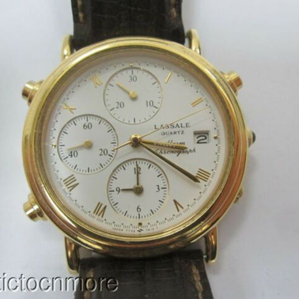 RETRO SEIKO LASALLE QUARTZ ALARM CHRONOGRAPH WATCH MENS 7T32-7A19 35mm JAPAN | WatchCharts ...