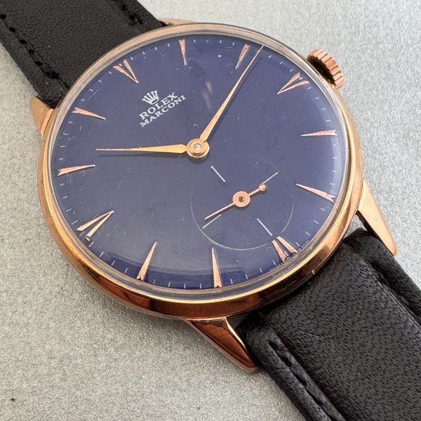 VINT Rolex Marconi blue dial extremelly big wind up ca 57 NO RESERVE ...