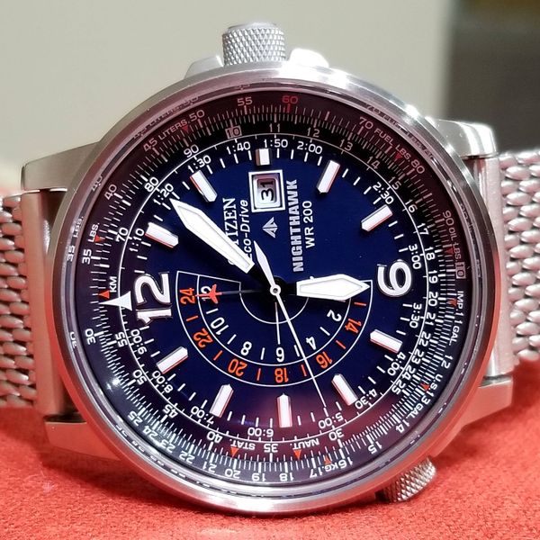 FS: CITIZEN NIGHTHAWK PILOT GMT (Blue/black dial) | WatchCharts
