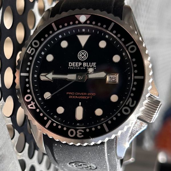 Deep Blue BLACK DIAL QUARTZ DIVER | WatchCharts Marketplace
