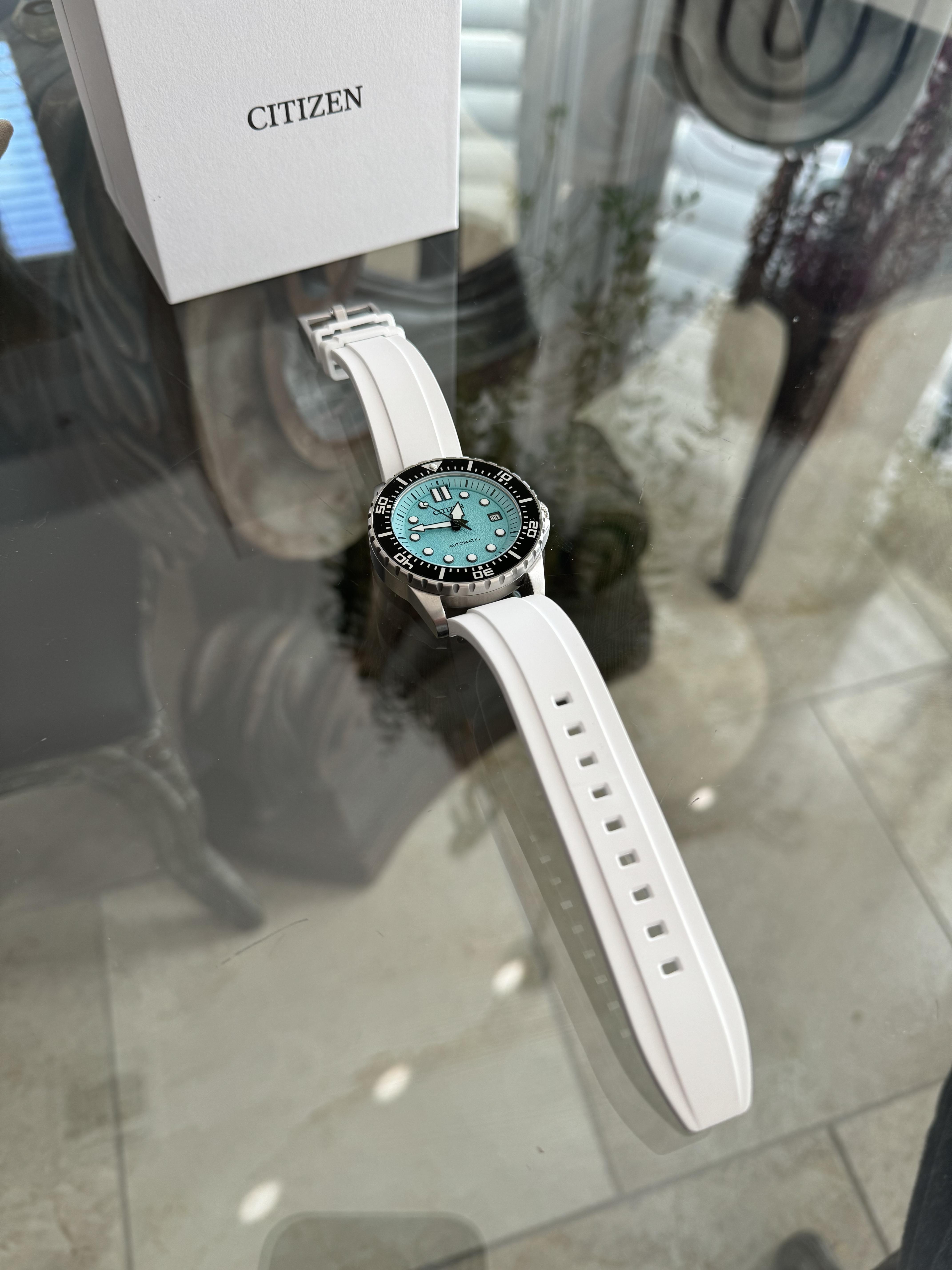 [WTS] Citizen NJ0170-83X "Urban Mecha" Tiffany blue dial excellent/like ...