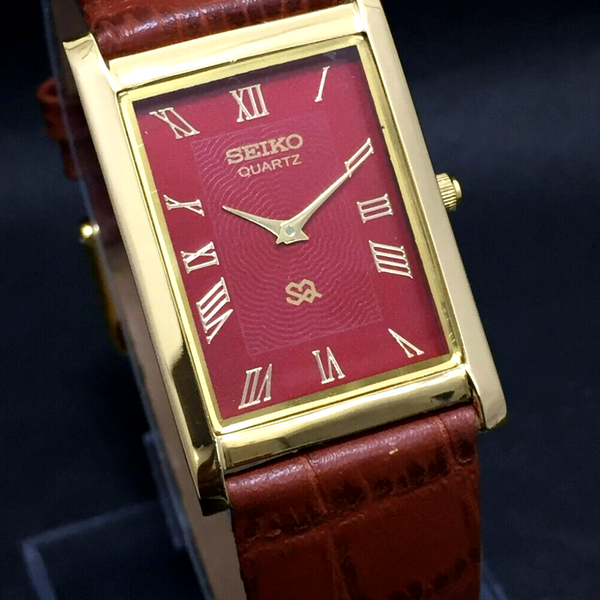 Beautiful Seiko Quartz Ultra Slim Roman Dial Gold Plated Japanese Wrist ...