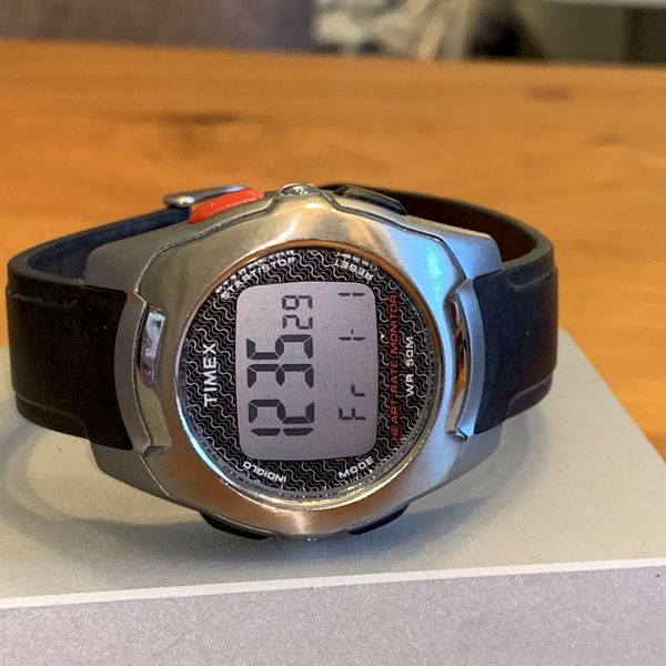 Timex Health Touch HRM Watch - Silver/Black/Red New without tags $50 ...