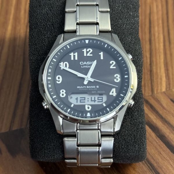 Casio Lineage Strap Watch - Radio Controlled - Solar - Titanium - LCW ...