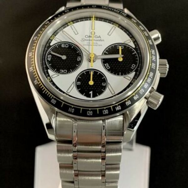 OMEGA Speedmaster Racing Ref 326 30 40 50 04 001 Coaxial White Dial Men ...