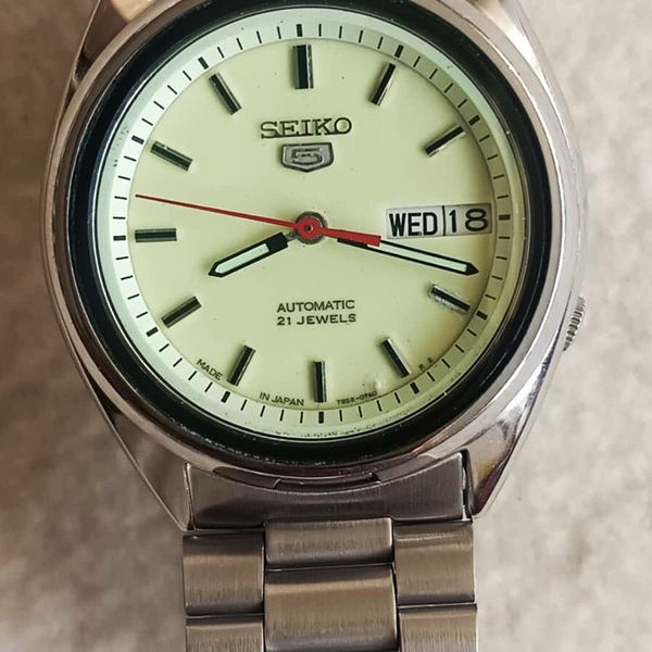 Vintage Seiko 5 automatic Lume dial Military pattern 21 jewels Cal 7s26 | WatchCharts Marketplace