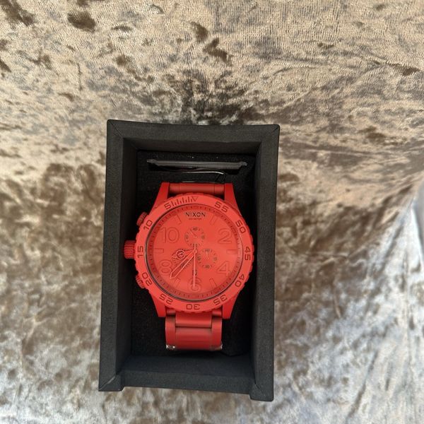Nixon NIXON 51-30 CHRONO Quartz Men's Chrono Watch A083-191 Red Nixon ...